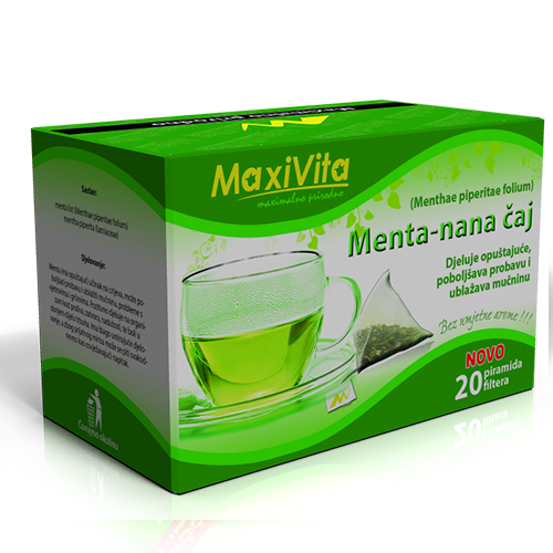Menta Čaj. Pomaže kod probave, mučnine i zatvora | MaxiVita
